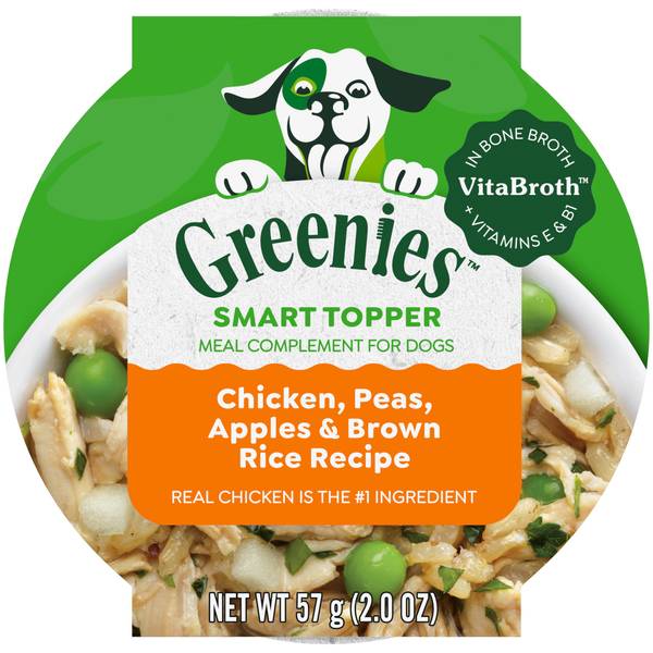 Greenies Smart Topper Wet Mix-In for Dogs, Chicken, Peas, Apples ...