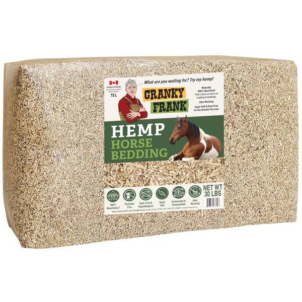 Cranky Frank 5 cu ft Horse Stall Premium Hemp Bedding - HB115USA ...