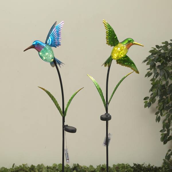 Gerson 41" Solar Lighted Bird Yard Stake Assortment - 2720020 | Blain's ...