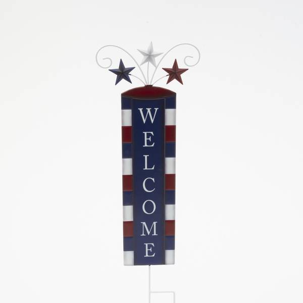 Gerson 29" "WELCOME" Americana Firework Yard Stake - 2771640 | Blain's ...