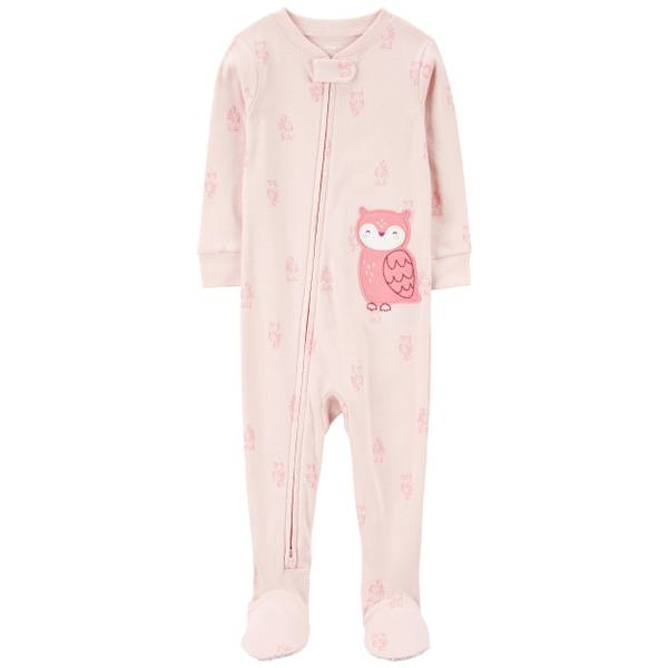 Carter's Infant Girl's 1-Piece Owl Print 100% Snug Fit Cotton Footie ...