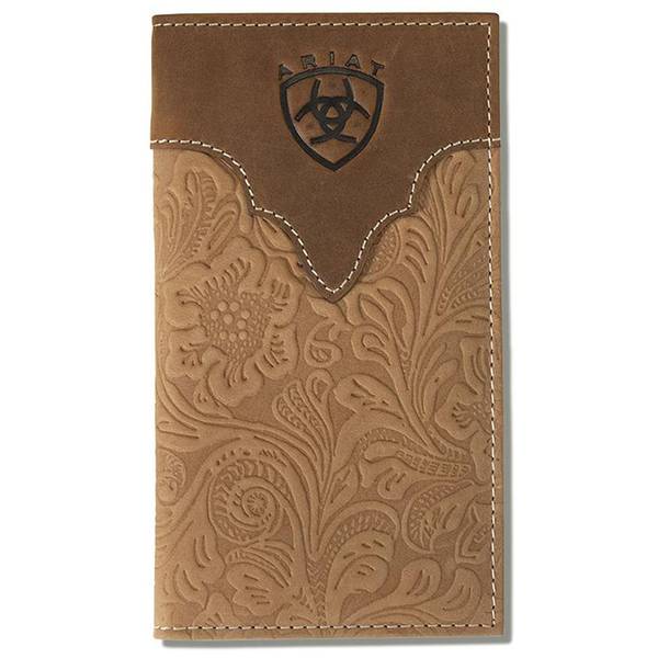 ARIAT Tooled Rodeo Brown Wallet - A3555502-OS | Blain's Farm & Fleet