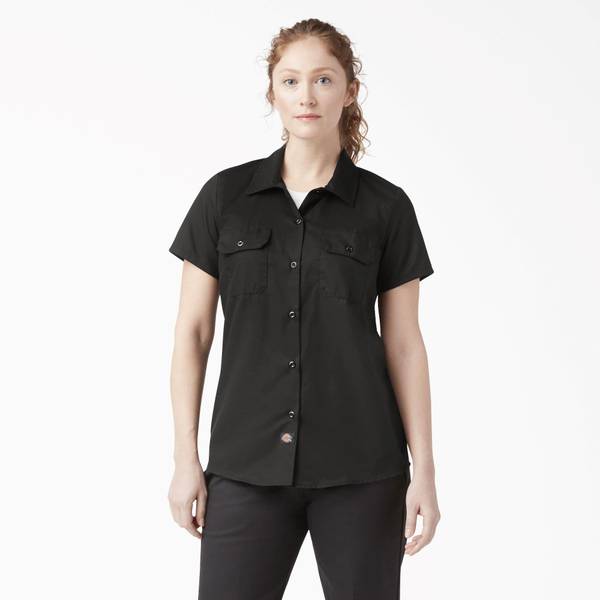 Dickies Women's 574 Original Work Shirt, Black, XS - DFS574BLK-XS ...