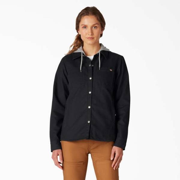 UPC 889440866335 - Dickies Women's Duck Hooded Shirt Jacket | upcitemdb.com