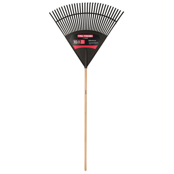 Tru-Tough 30 Inch Poly Leaf Rake with Wood Handle - EP-30 | Blain's ...