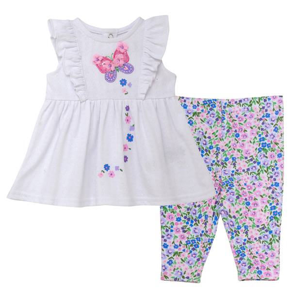 Baby Starters Infant Girl's 2 Piece Floral Legging Set - A5193201A-3M ...