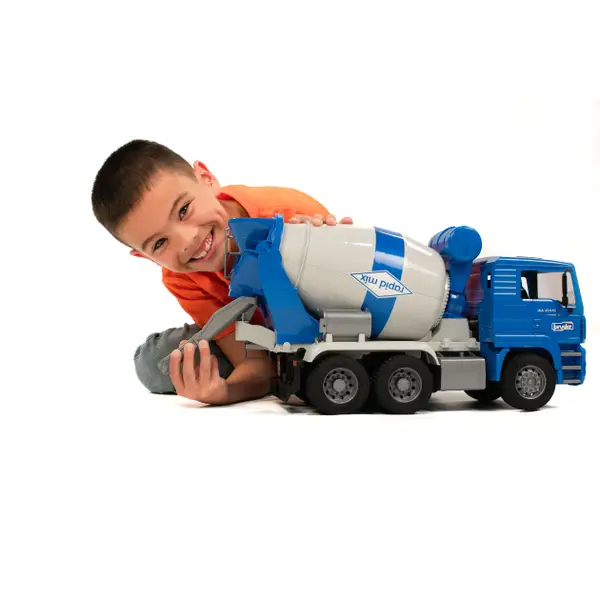 Man Cement Mixer New Ray Long Hauler 12003 PETERBILT 379 MAN Cement