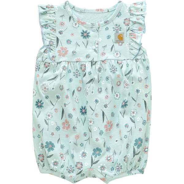 Carhartt Infant Girls Floral Romper - CM9761-B348-LN10-6M | Blain's Farm & Fleet