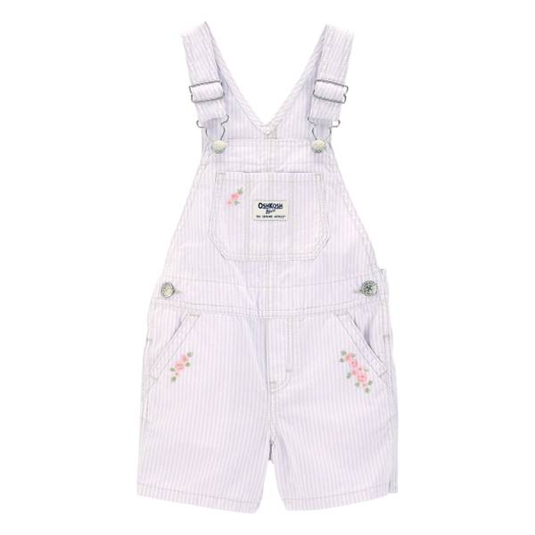 Oshkosh Toddler Girls Floral Striped Shortalls - 2S466510-2T | Blain's ...