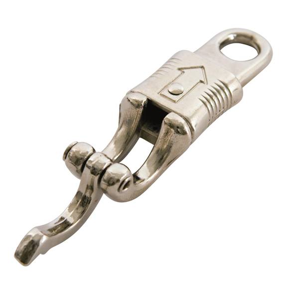 King Chain 1/2" Fixed Eye Panic Snap, Nickel-Plated - 147960 | Blain's Farm & Fleet