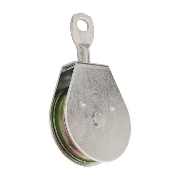 King Chain 2-1/2" Swivel Eye Heavy Duty Single Rope Pulley, Zinc-Plated ...