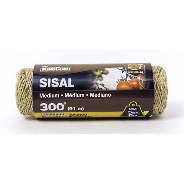 King Chain 300' Medium Sisal Twine, Natural - 300141BGP10 | Blain's ...