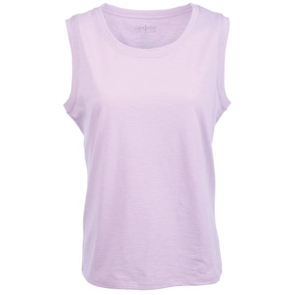 CG | CG Women's Sleeveless Scoop Neck Slub Tank, Pastel Lilac, XL ...