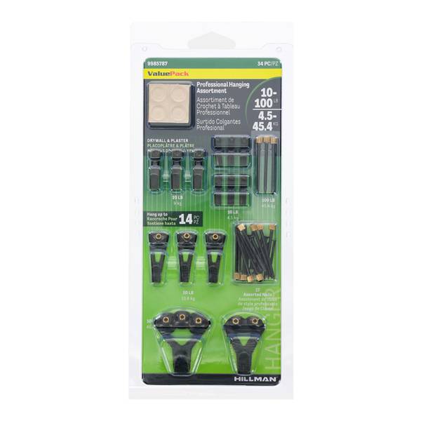 Hillman 34-Piece Professional Hanging Assortment Value Pack - 9985787 ...