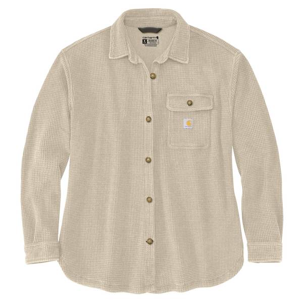 Carhartt Women's Oversized-Fit Heavyweight Waffle Knit Shirt - 107134 ...