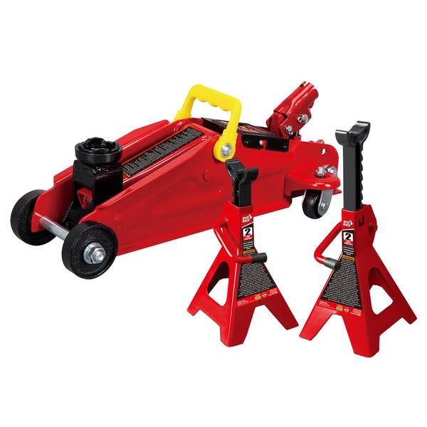 Torin BIG RED TROLLEY JACK WITH 2 PCS JACK STANGS COMBO - T82001 ...