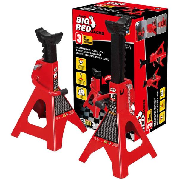 Torin BIG RED 3 TON DOUBLE LOCK JACK STANDS - T43002A | Blain's Farm ...