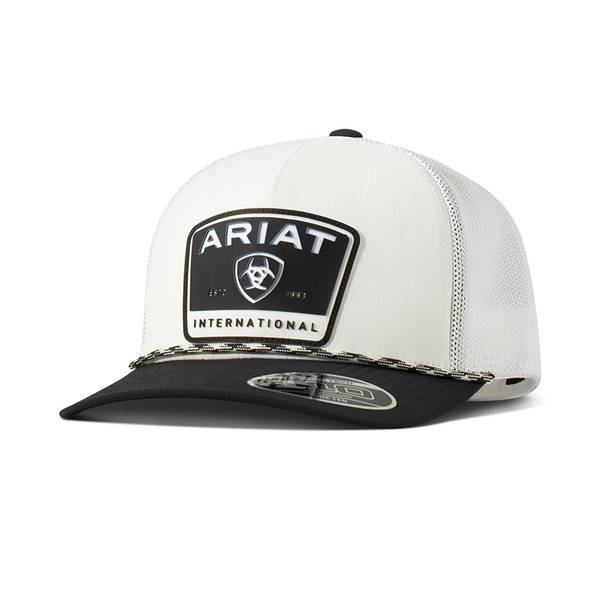 ARIAT Men's FF110 Snap Back with Rubber Patch Logo Cap - A300090405-OS | Blain's Farm & Fleet