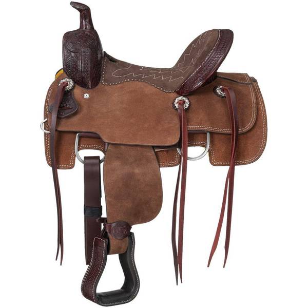 Tough-1 Silver Royal Youth Rio Bravo Roping Saddle, 12" - SR2202-35-12 ...
