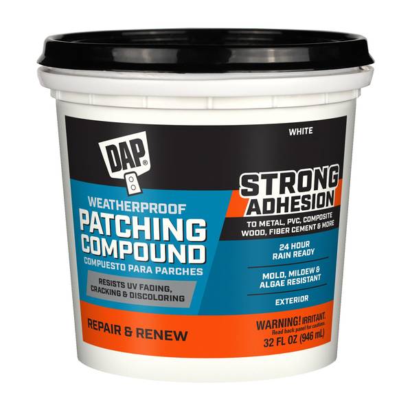 DAP 32 fl oz Weatherproof Patching Compound Exterior Filler, White ...