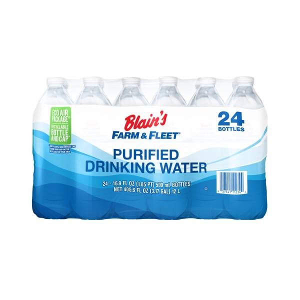 Blain's Farm & Fleet 24 Pack 16.9 oz Bottled Drinking Water ...