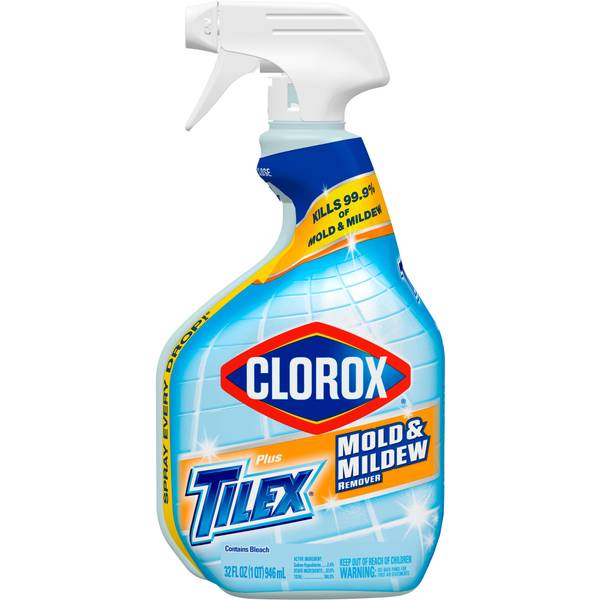 Clorox Plus Tilex Mold and Mildew Remover with Bleach, Spray Bottle, 32 ...