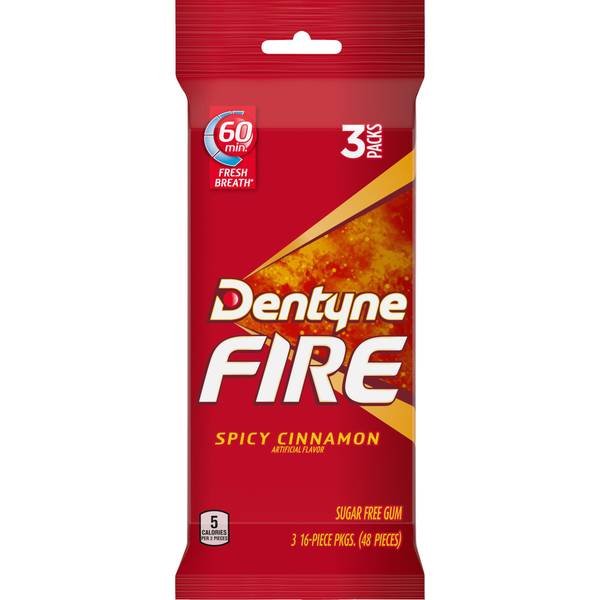 Dentyne Dentyne Fire Cinnamon Gum, 3 Pack - 515133 | Blain's Farm & Fleet