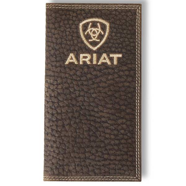 ARIAT Men's Rodeo Bullhide with Embroidery Ariat Logo Wallet - A3555902 ...