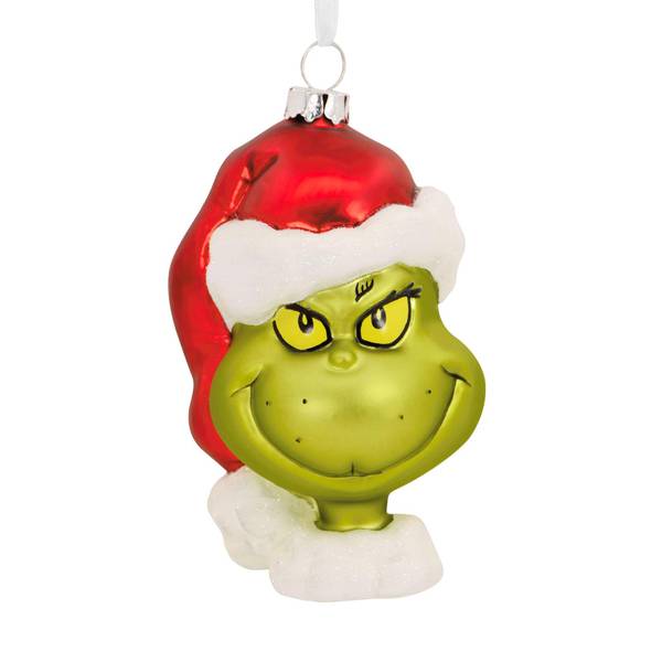 Hallmark Blown Glass How the Grinch Stole Christmas! Grinch Ornament ...