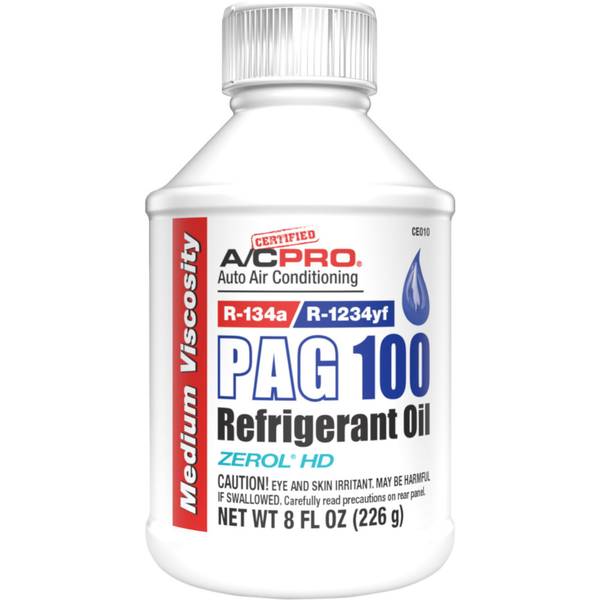A/C PRO PAG100 Refrig Oil R134a/1234yf 8oz - CE010PY08X | Blain's Farm ...