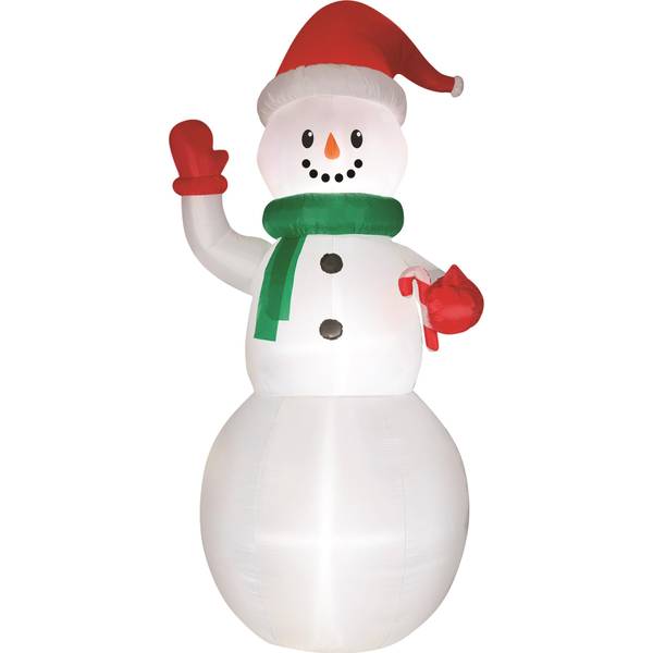 Gemmy 12' Giant Snowman Inflatable - G08 882527 | Blain's Farm & Fleet