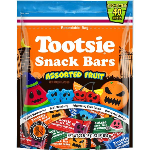 Tootsie Roll Fruit Snack Bars, 40-Pieces, 24.5 oz - 9798 | Blain's Farm ...