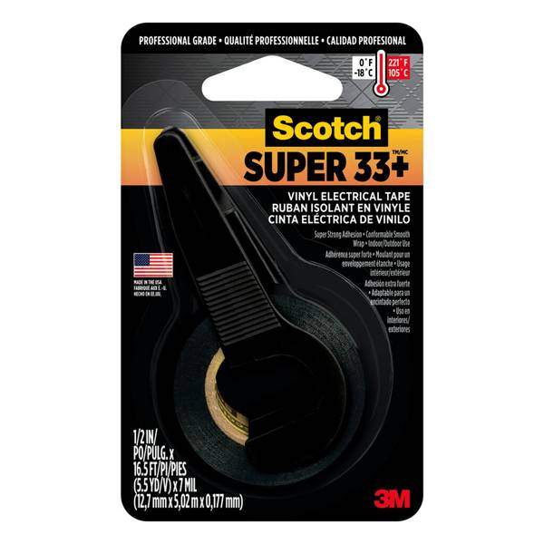 3M Super 33 Vinyl Electrical Tape with Dispenser - 194NA | Blain's Farm ...