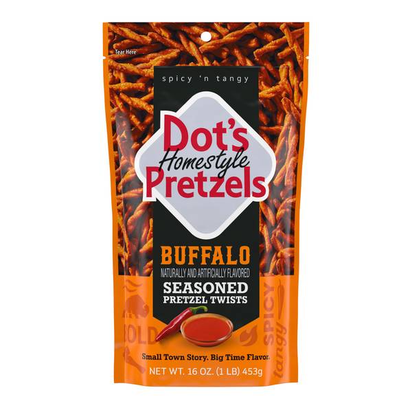 Dot's Buffalo Flavored Pretzels, 16 oz Bag - 50089 | Blain's Farm & Fleet