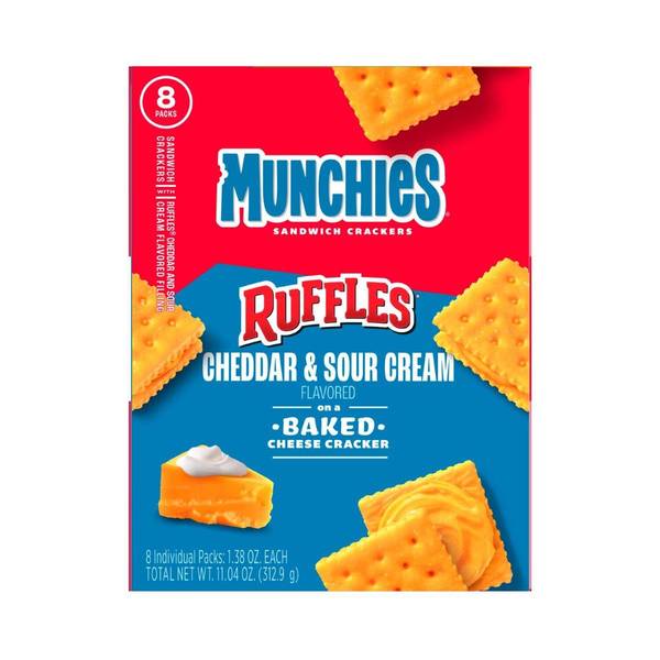 Munchies 8-Count Ruffle Cheddar Sour Cream Crackers - 76368 | Blain's ...