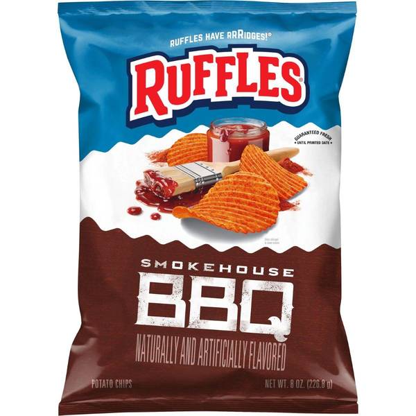 Ruffles 8 oz Smokehouse BBQ Chips - 68373 | Blain's Farm & Fleet