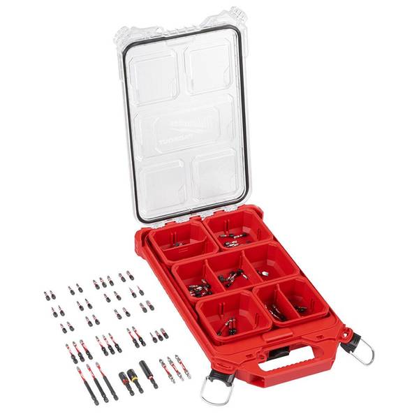 Milwaukee 90-Piece SHOCKWAVE Impact Duty Driver Bit PACKOUT Set - 48-32 ...