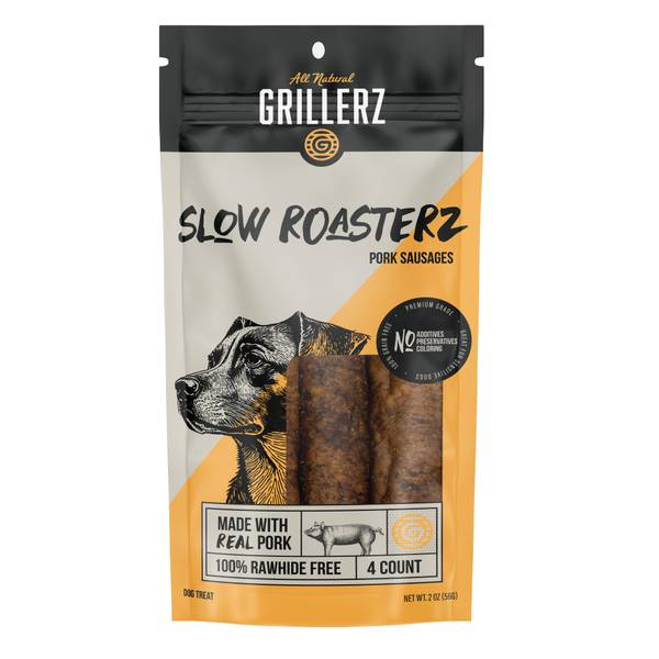 Grillerz Slow Roasterz Pork Sausages, 4 Count, Pork #1 Ingredient ...
