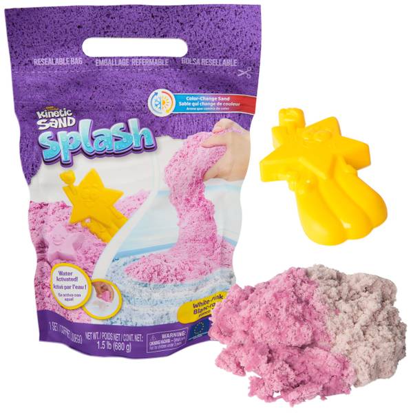 Kinetic Sand 1.5 lb White-Pink Splash Bag - 6072782 | Blain's Farm & Fleet