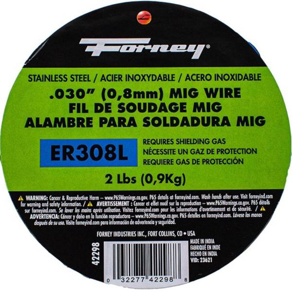 Forney ER308L MIG Welding Wire Stainless Steel .030 inch x 2 Pounds ...