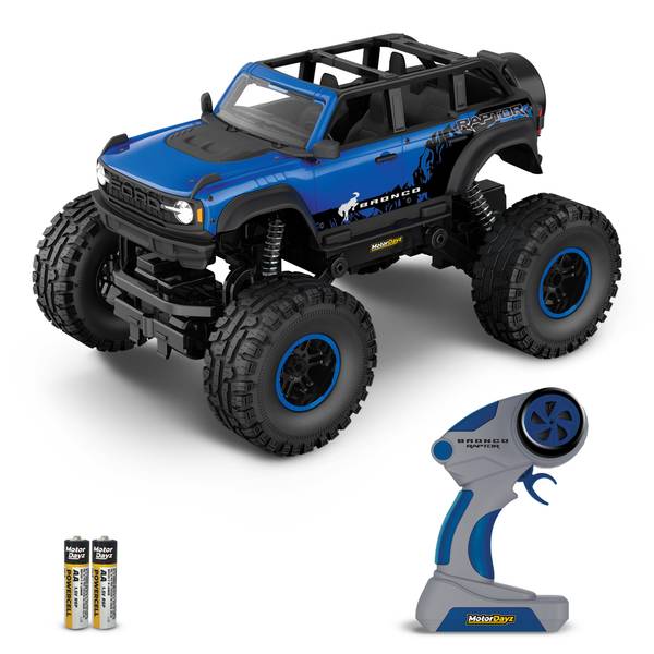 Motor Dayz 1:18 Scale RC Heavy Metal Ford Bronco Raptor 4x4 Truck, USB ...
