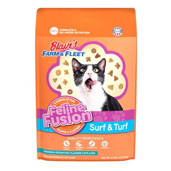 Blain's Farm & Fleet Feline Fusion Surf & Turf Chicken and Fish Recipe ...