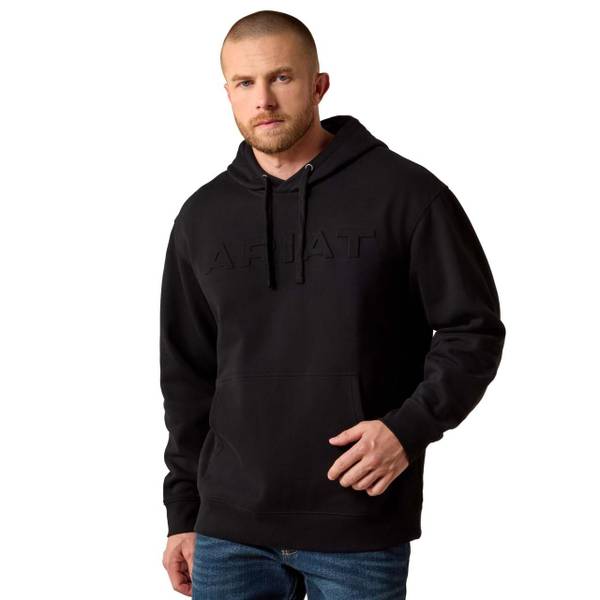 ARIAT Men's Embossed Logo Hoodie - 10073716-S | Blain's Farm & Fleet