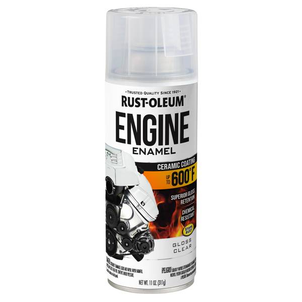 Rust-Oleum 11 oz Automotive High Heat Gloss Clear Engine Enamel Spray ...