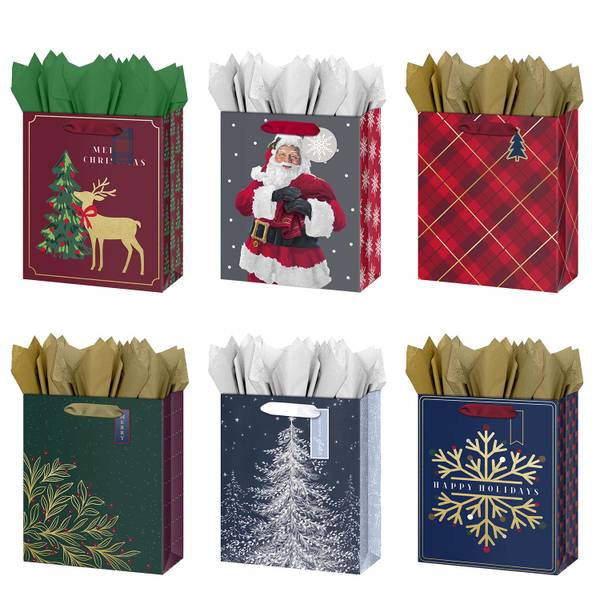 IG Design Group 10" x 12" Large Legacy Luxe Gift Bag Assortment ...