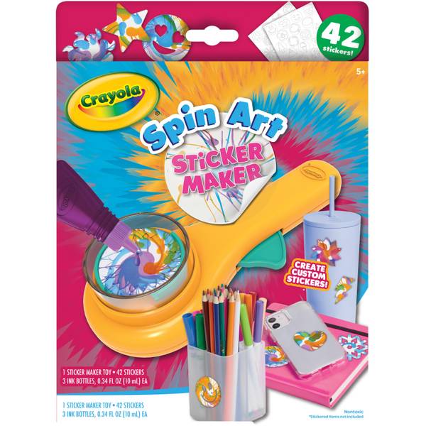 Crayola Spin Art Sticker Maker - 74-7656 | Blain's Farm & Fleet