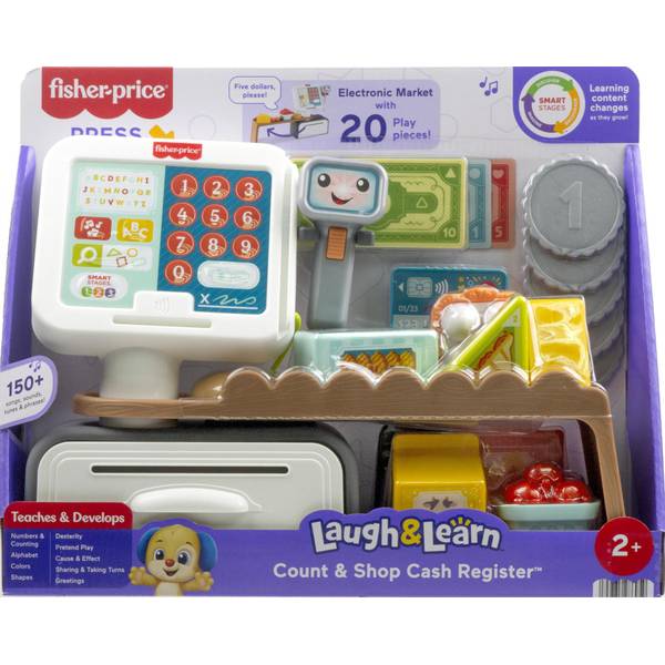 Fisher-Price Laugh & Learn Count and Shop Cash Register - JDL62 | Blain ...