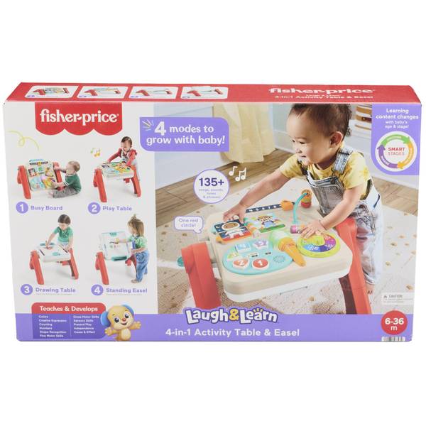 Fisher-Price Laugh & Learn 4-in-1 Activity Table and Easel - JDL65 ...