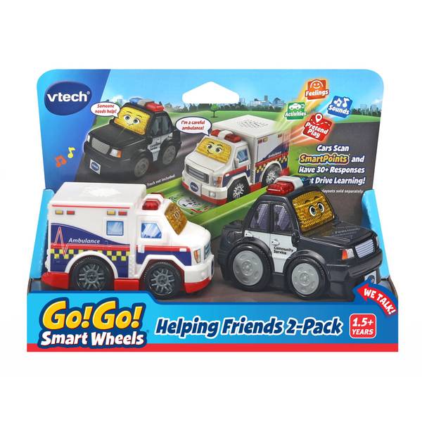 VTech Go Go Smart Wheels 2-Pack Police Car/Ambulance Helping Friends ...