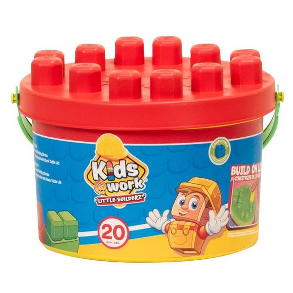 Amloid Kids at Work 20-Piece Bucket of Blocks - 29020 | Blain's Farm ...